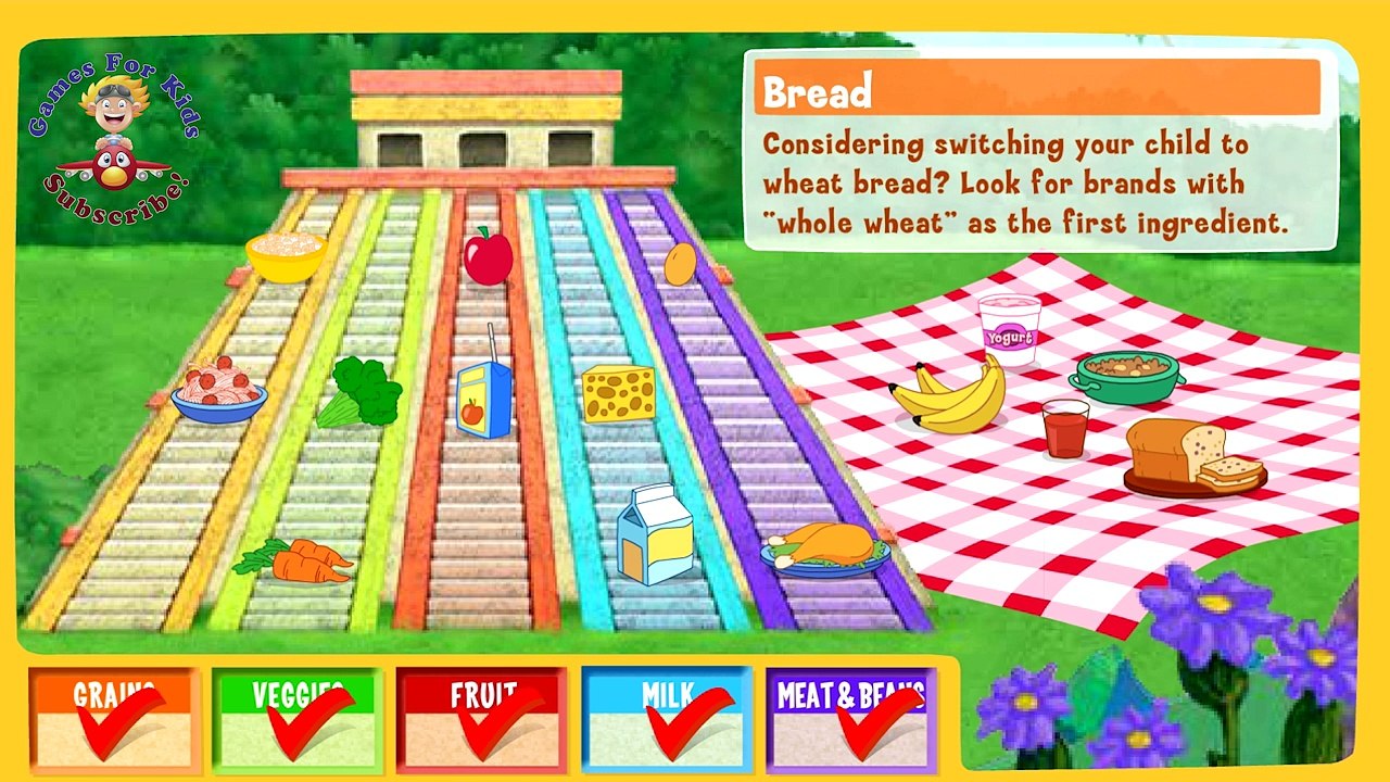 Dora the Explorer - Dora's Do Together Food Pyramid - Games for Kids ...