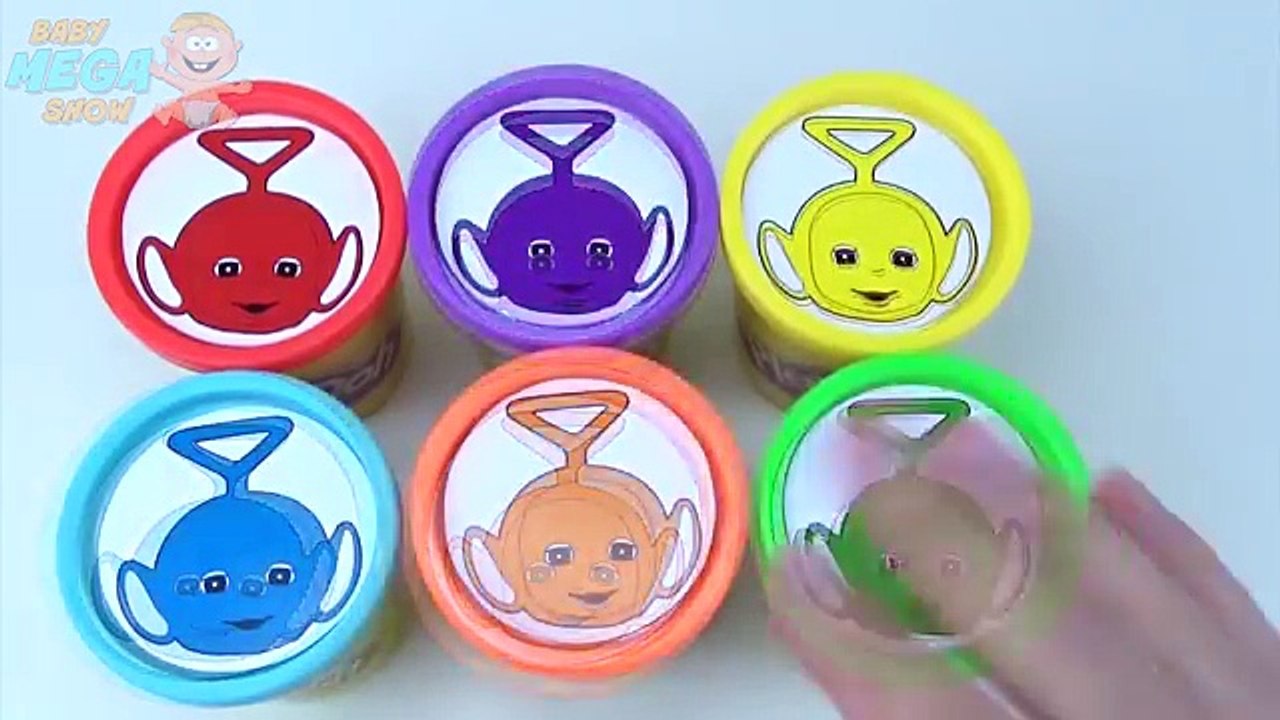 Cups Play Doh Clay Teletubbies Learn Colors Playing Toys Donald Duck ...