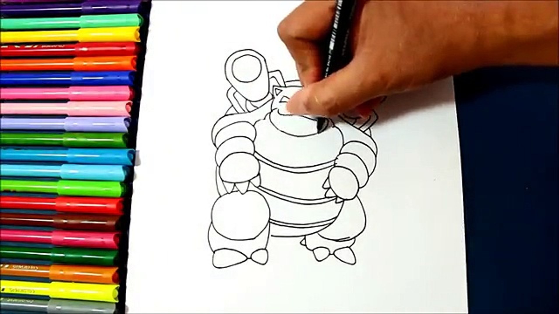 How To Draw Blastoise Step By Step