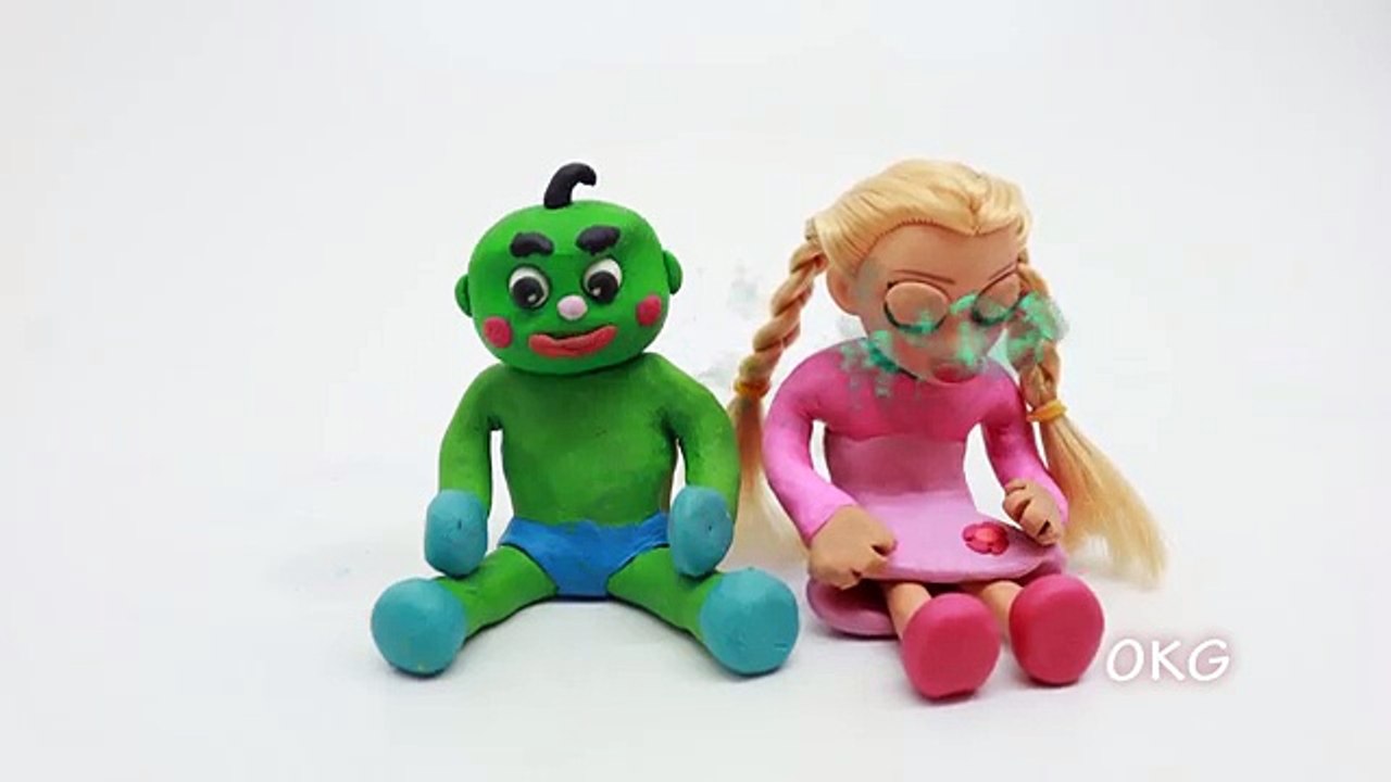 Thor and Baby Hulk Eat Candy Play Doh Movie Stop Motion Animation Video ...
