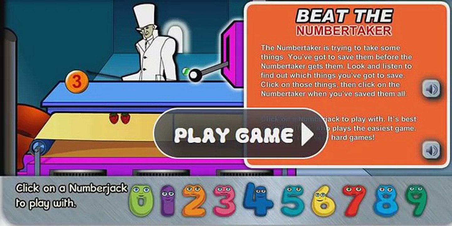 Cbeebies Numberjacks Beat the Numbertaker Game - video Dailymotion