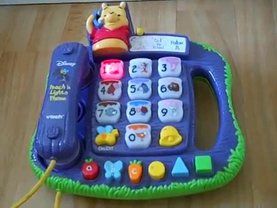 Vtech Winnie the pooh teach and lights phone - video Dailymotion