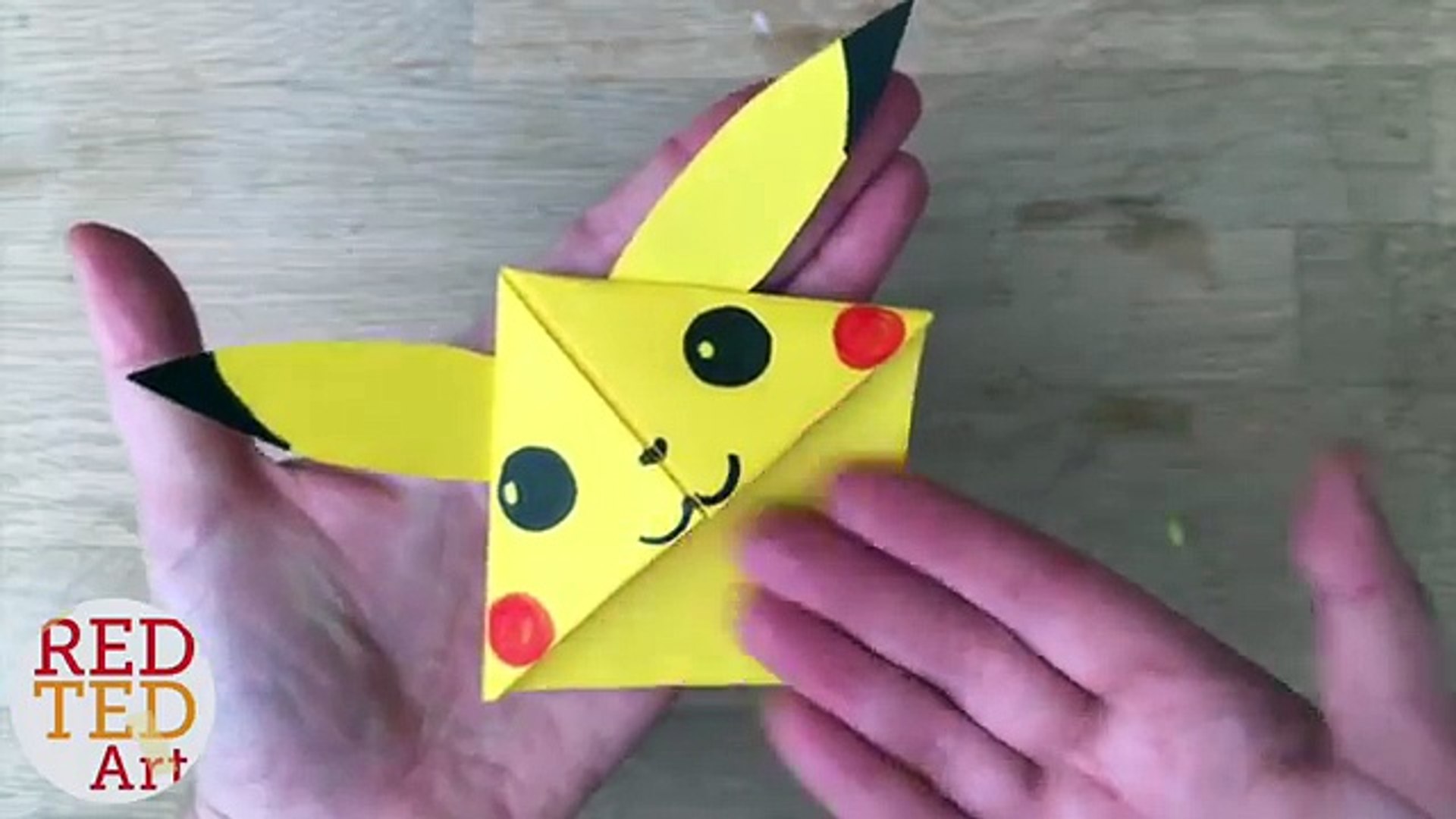 Origami Pikachu Bookmark