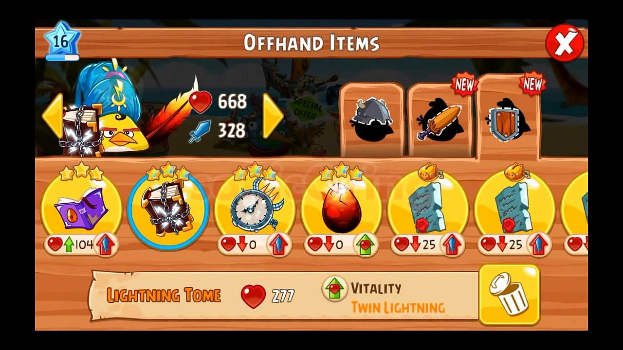 List of All Angry Birds Epic Set Item : Weapons + Offhand Items Set ...