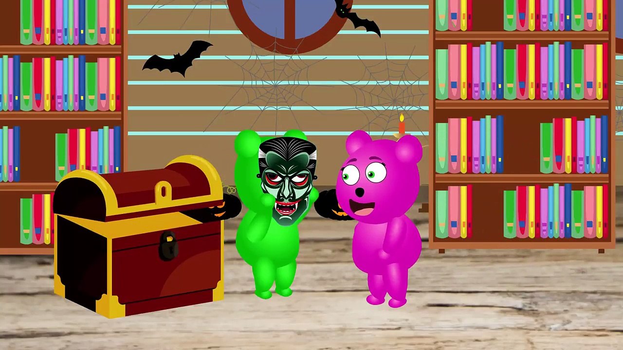 Gummy Bear Superhero costumes Surprise Eggs Play Doh Nursery Rhymes ...