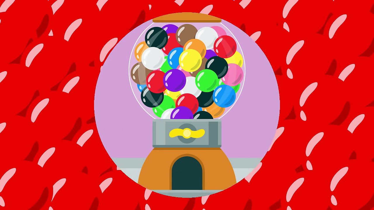 Learn Colors with Gumball Machine for Children, Kids and Toddlers ...