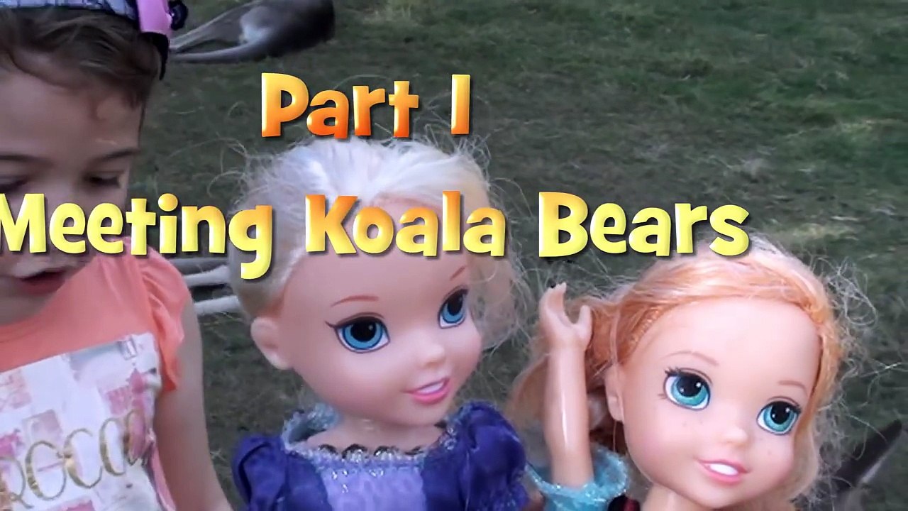Anna and Elsa Toddlers Trip Koala Zoo # 1 Vacation Meet Animals Disney ...