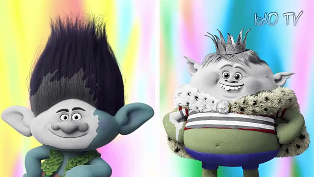 BRANCH Troll VS PRINCE GRISTLE Bergen – DreamWorks Trolls Coloring ...