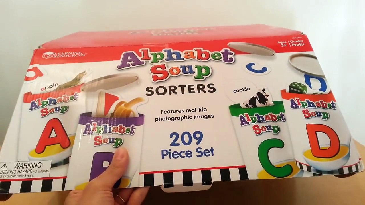 Alphabet Soup Sorters Learning Resources- Teach Letters and Phonics ...