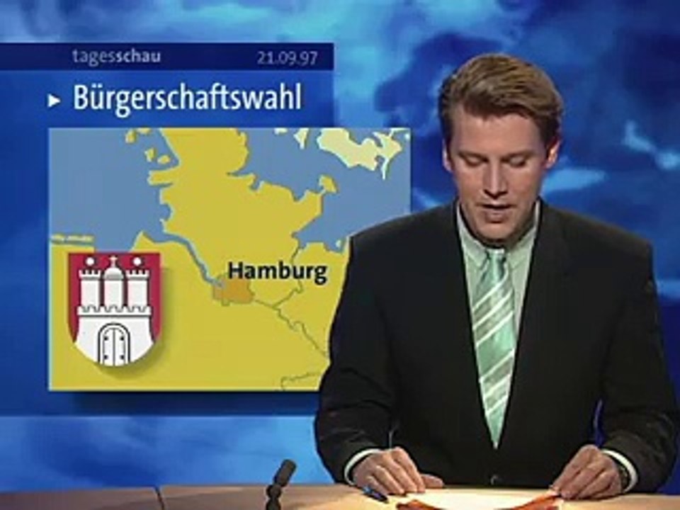 Tagesschau | 21. September 1997 20:00 Uhr (mit Jens Riewa) | Das Erste ...