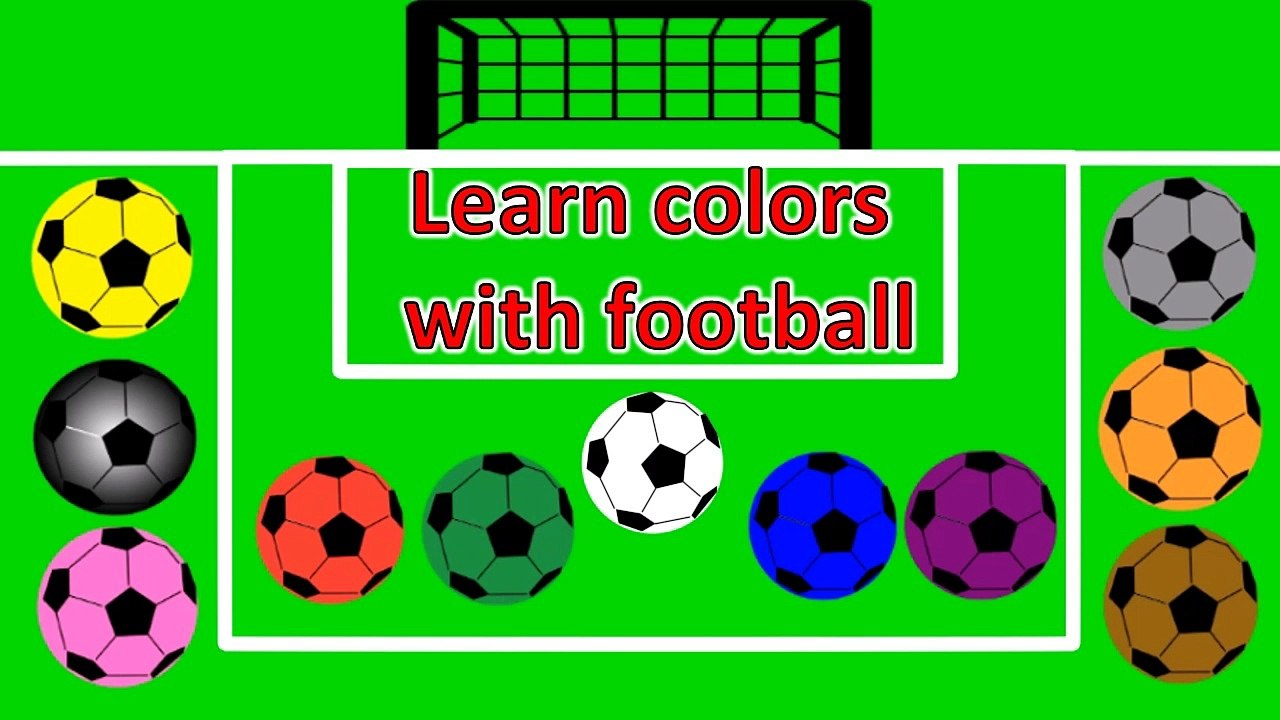 Learn colors - colors of football balls for children - colors in ...