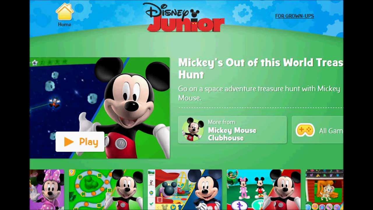 Mickey Mouse Clubhouse Space Adventure Treasure Hunt Free Game - video ...