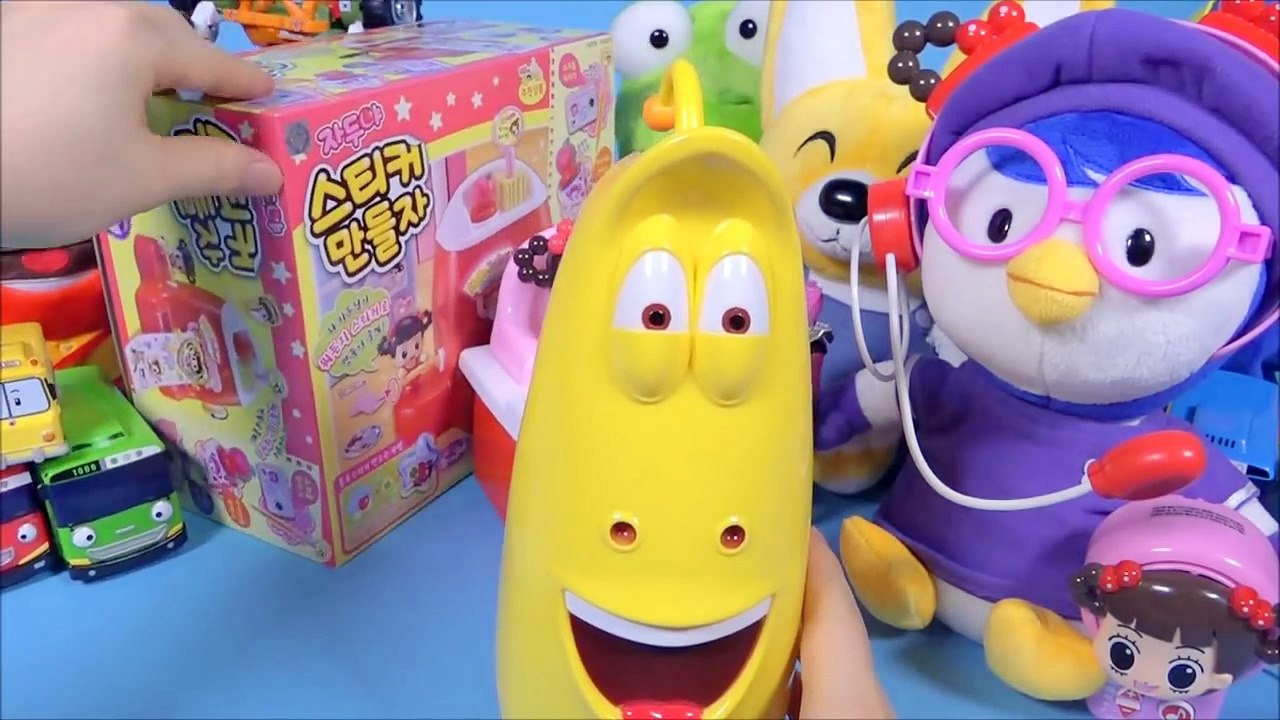 뽀로로 와 자두야 스티커 만들자 장난감 Pororo & Hello Jadoo sticker toys - video Dailymotion