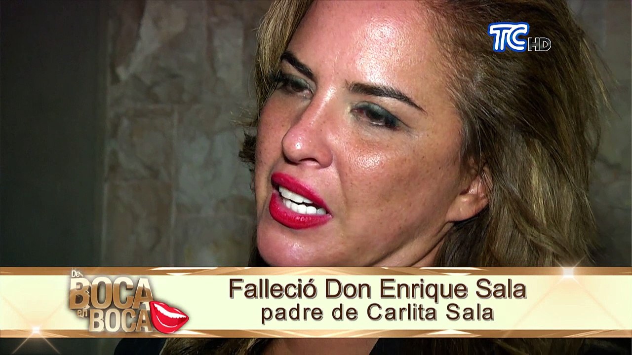Carla Sala pasa duros momentos por la lamentable muerte de su padre ...