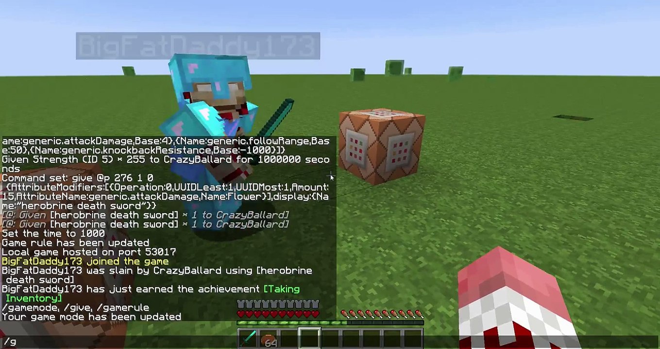 minecraft how to summon herobrine command block - video Dailymotion