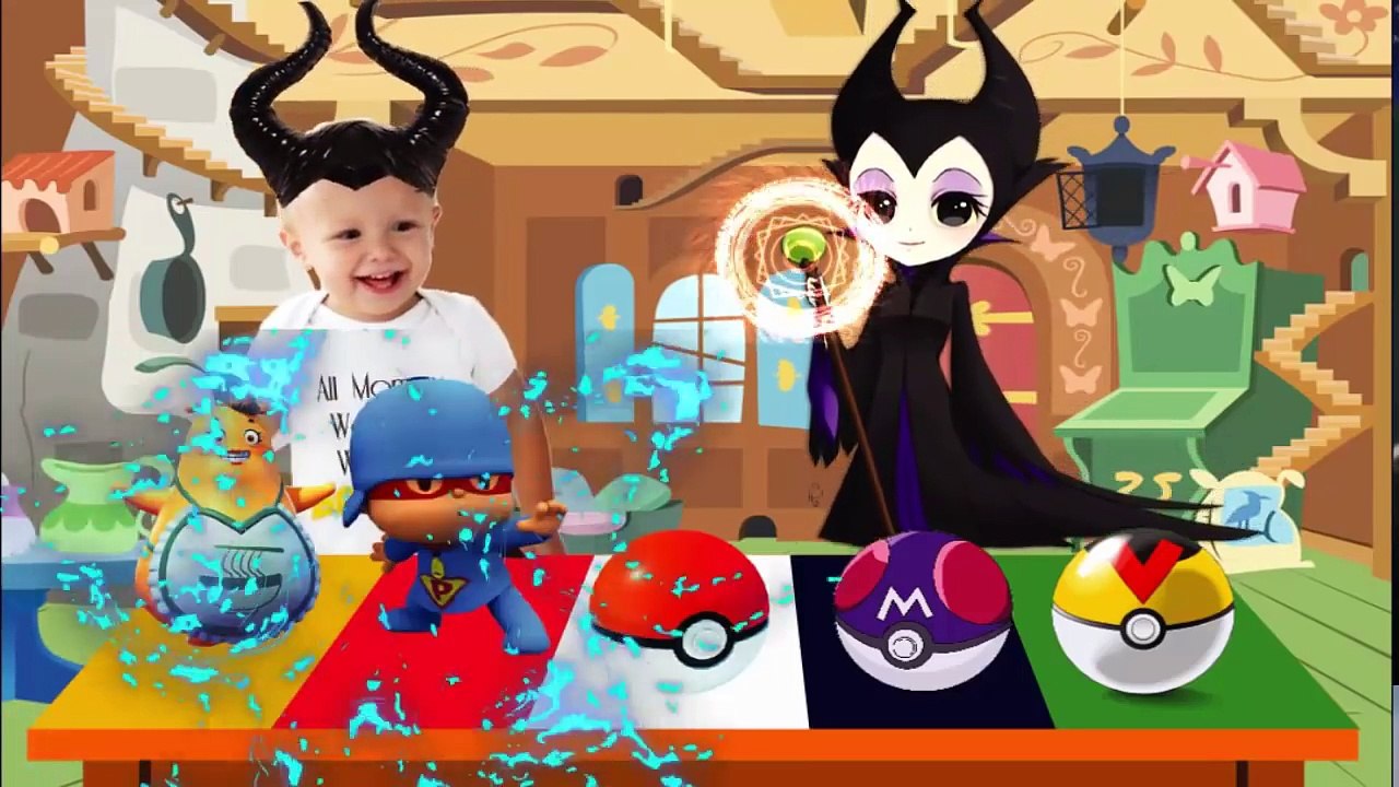 Bad Baby Crying learn colors with Dead Pool , Pocoyo (포코요) , Pikachu ...