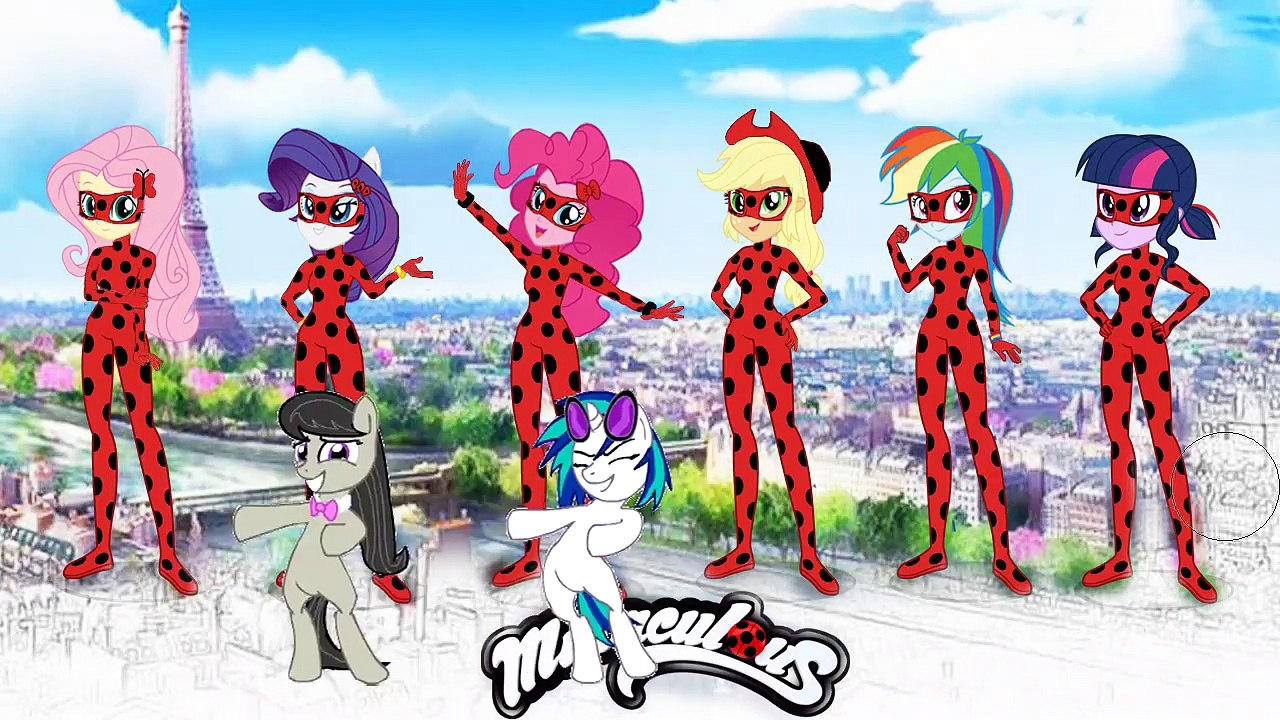 My Little Pony Equestria Girls Mane 6 Transforms into Miraculous ...