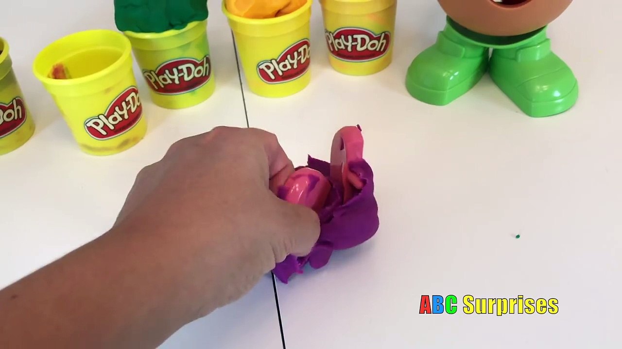 Mr Potato Head PLAYDOH Toy Surprises Learn Body Parts Learn Colors for ...