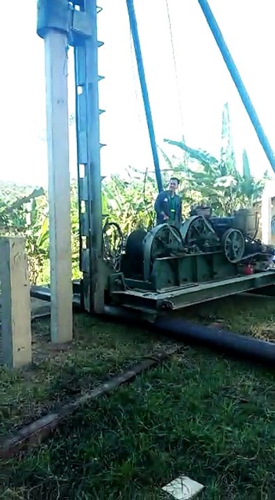 Pemancangan Mini Pile 25 x 25 Menggunakan Tripod Atau Labrang - Video ...