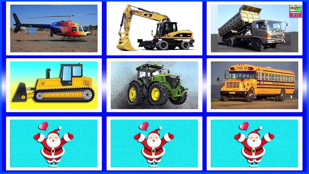 Learn sounds and names of transport vehicles for children, toddlers and ...