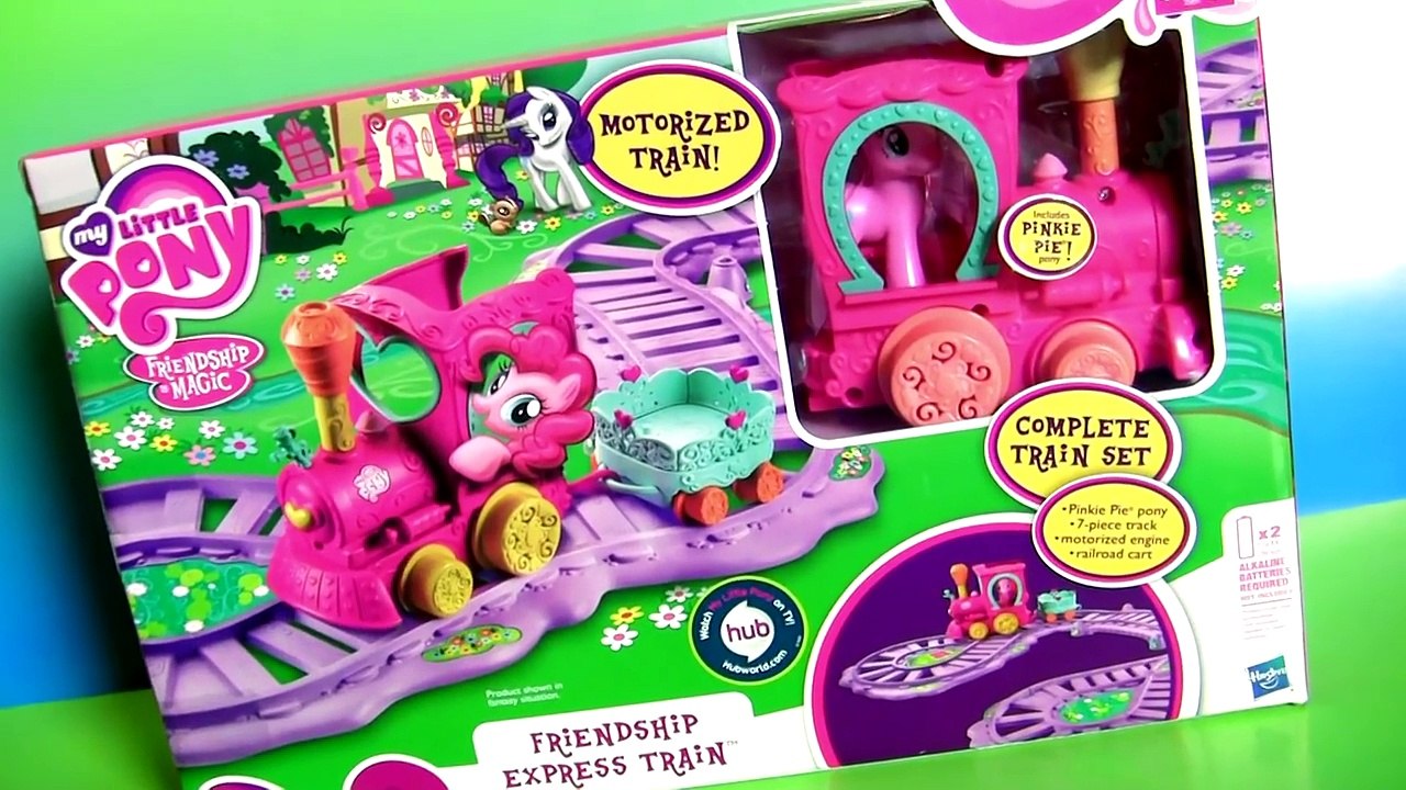 My Little Pony Express Train Motorized Playset Pinkie Pie Riding with ...