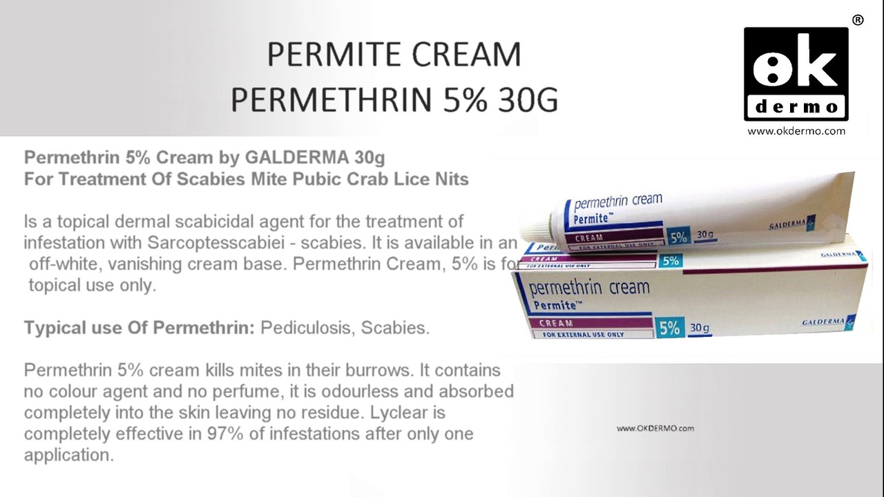 Permite Cream Permethrin 5% (Scabies, Pediculosis, Mites, Crab Mite ...