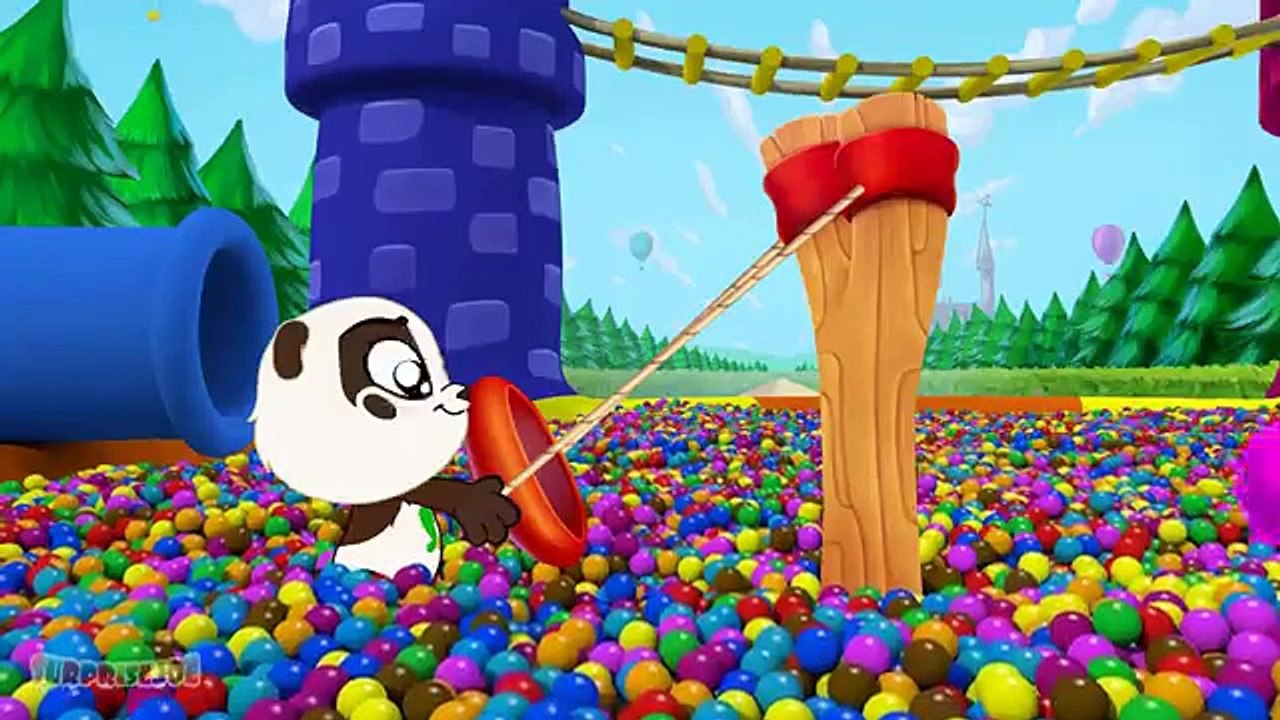 Bad Superhero Ball Pit Learn Colors for Kids w_ Nursery Rhymes - Panda Bo Bad Baby Compilation ...