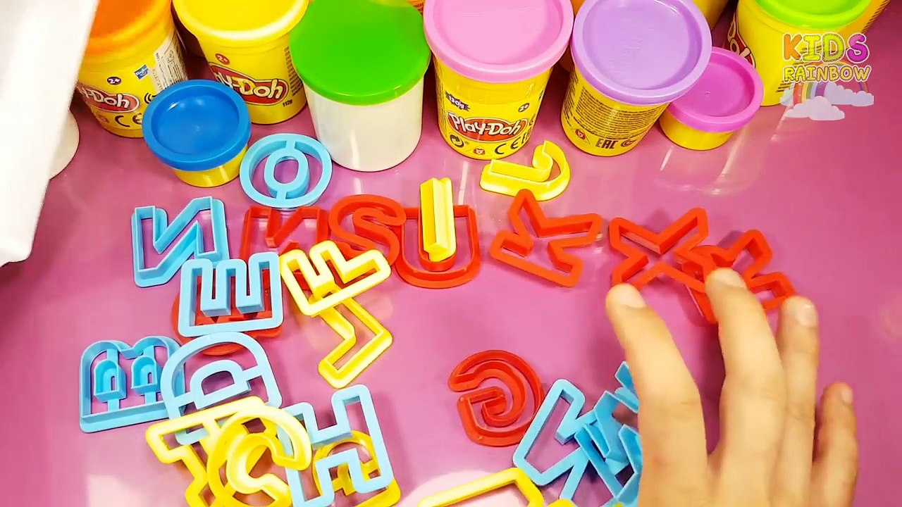 ABCDE Clay ABCD Games for Kids Game A B C D E Play Dough Videos Doh ...