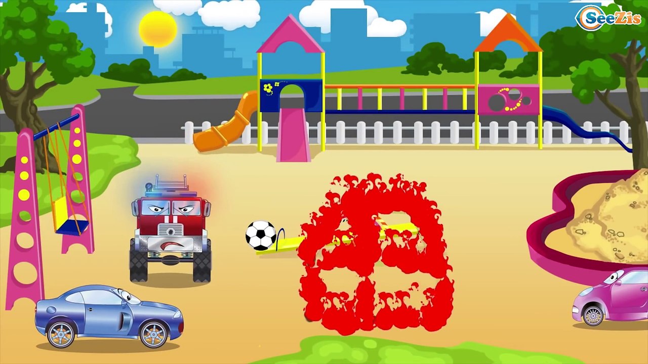 The Brave Fire Truck and Super Cars - Monster Truck TV - Cars & Trucks ...