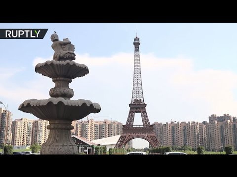 Mini-Paris in China: Drone buzzes over Eiffel Tower replica in ‘ghost ...