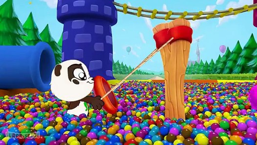 Bad Superhero Ball Pit Learn Colors for Kids w_ Nursery Rhymes - Panda ...