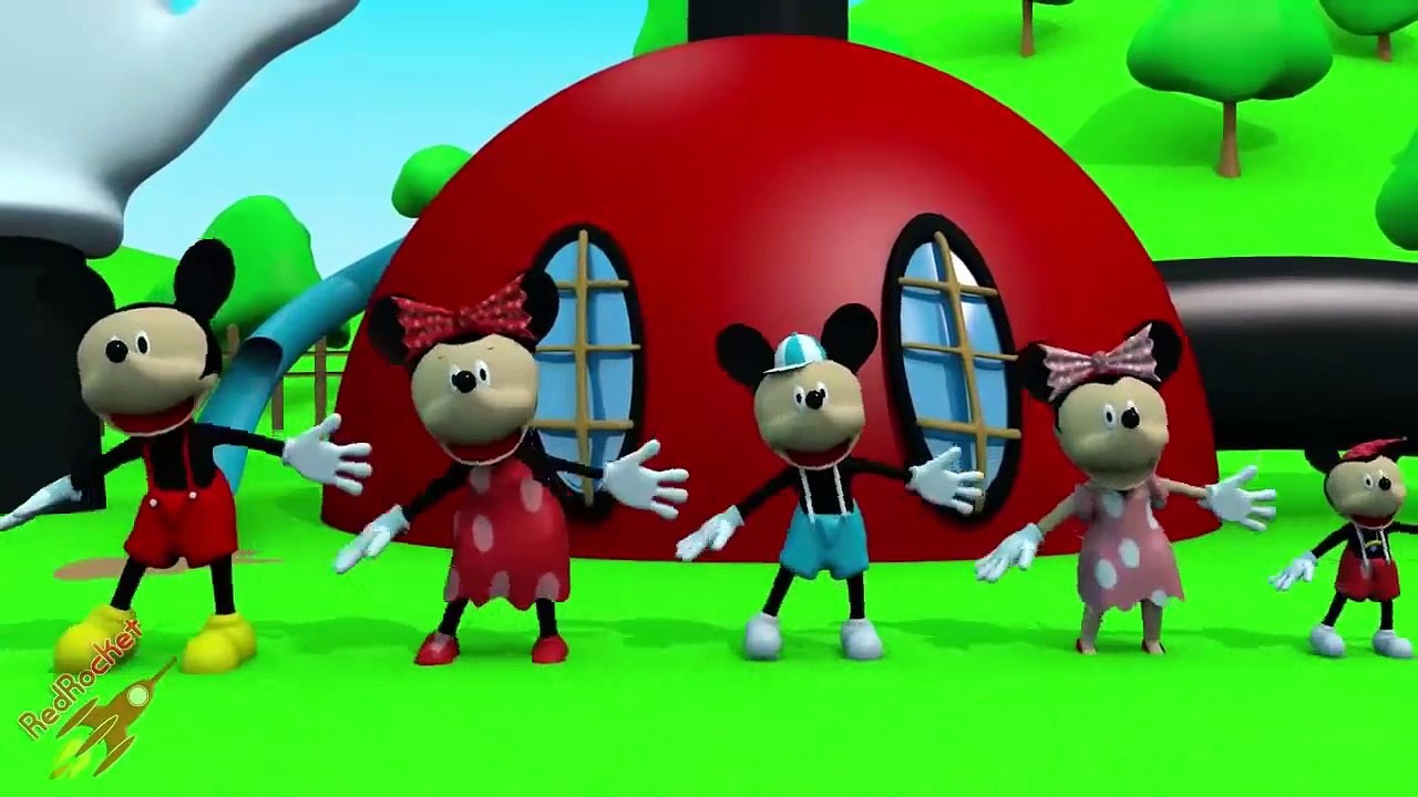 3D MICKEY MOUSE SPANISH Finger Family | Red Rocket Channel – Видео ...