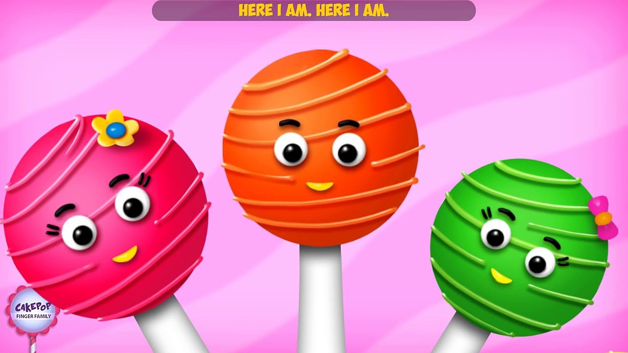 Candy Finger Family Song | Top 10 Cake Pop Finger Family Songs for kids ...