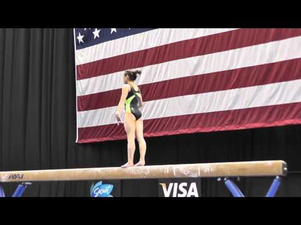 Katelyn Ohashi - Balance Beam - 2012 Visa Championships Podium Training ...
