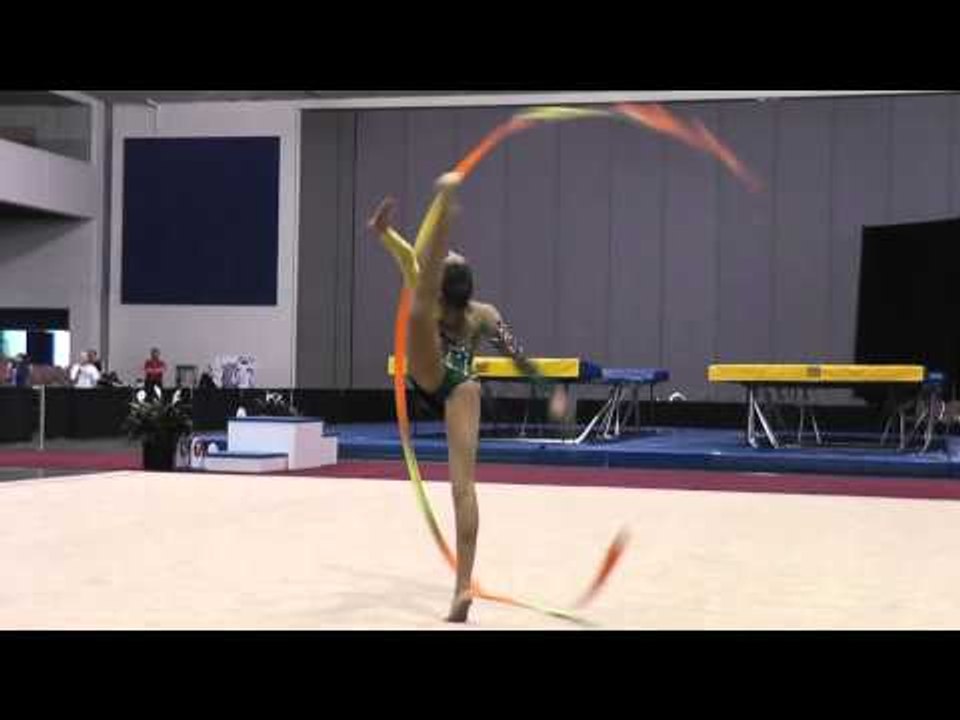 Monica Rokhman - Ribbon - 2012 Rhythmic Nationals - Junior - Day 1 ...