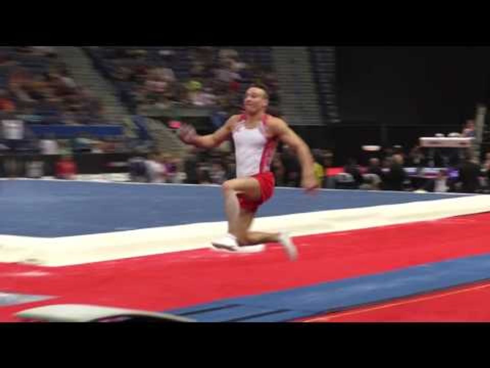 Drew Moling - Vault - 2016 P&G Championships - Sr. Men Day 2 - video ...