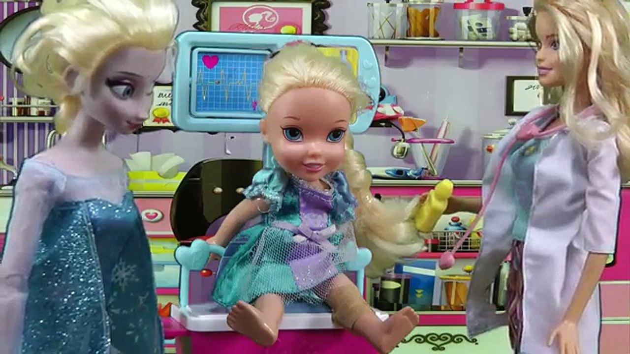 ELSA at the DOCTOR ! ELSA Toddler goes to the Doctor ! See why.Playing ...