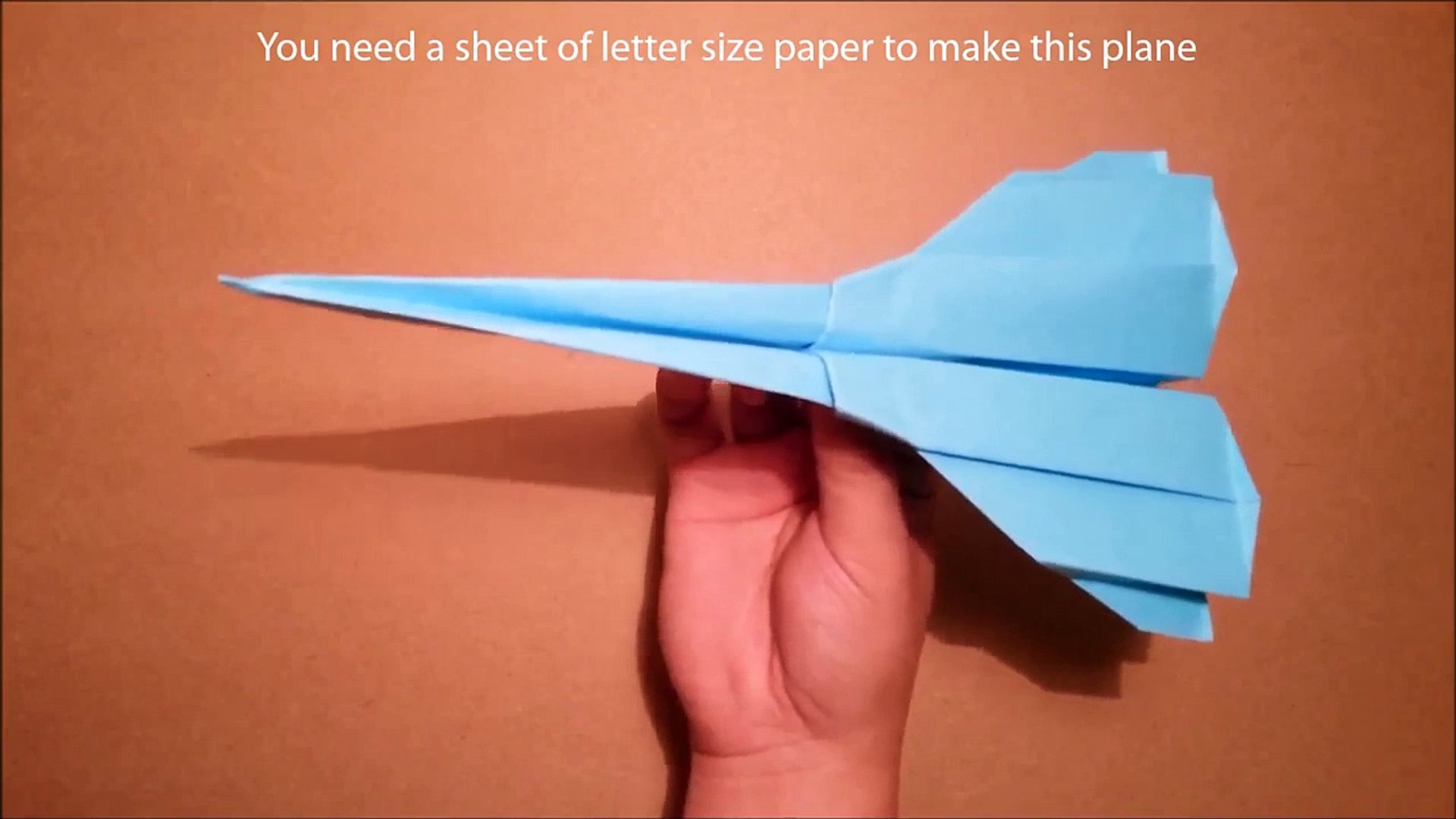 How To Make A Paper Boomerang Airplane