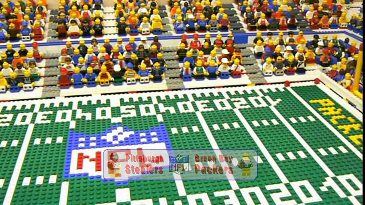 NFL Super Bowl XLV Pittsburgh Steelers vs. Green Bay Packers Lego Game ...