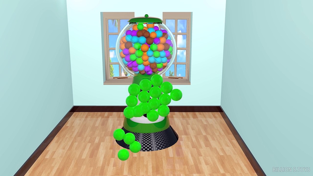 Learn Colors for Children with 3D GumBall Machine - Learning Colours ...