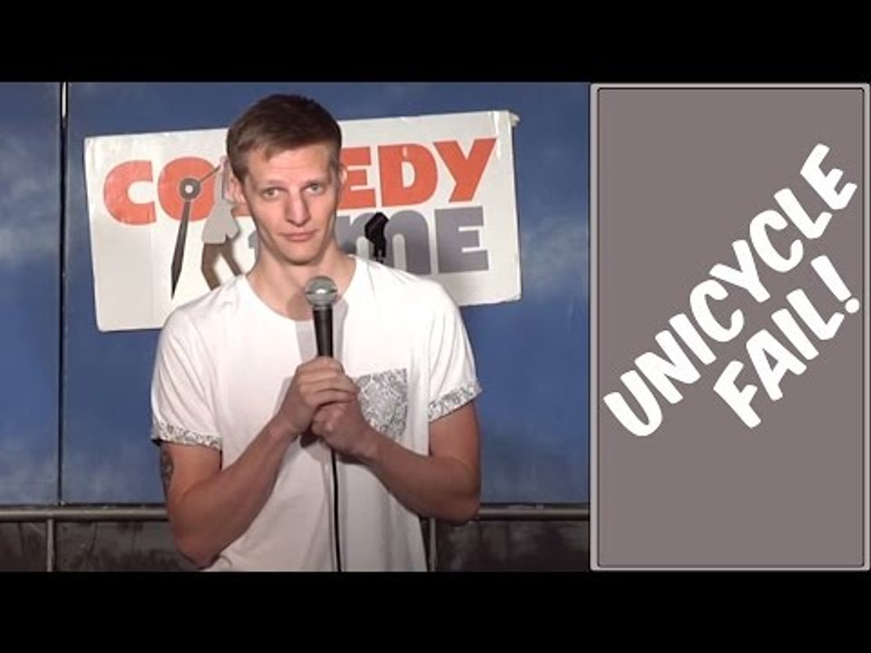 Unicycle Fail! (Stand Up Comedy) - video Dailymotion