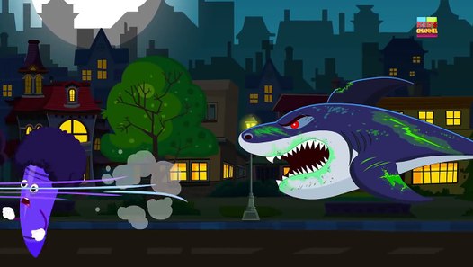 Crayons and the scary flying shark, Scary Rhymes And Songs For Babies ...