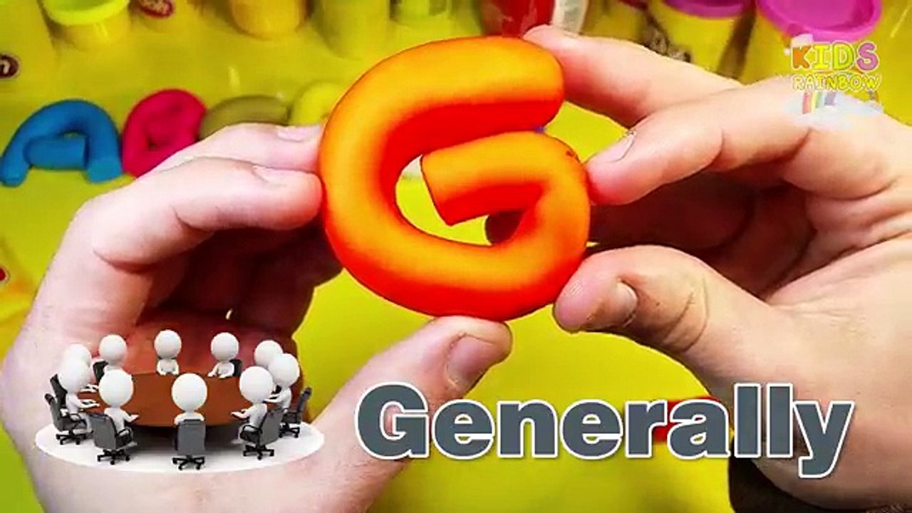 ABCDE Clay Games ABCD Song ABC Play Doh Alphabet English Infant ...