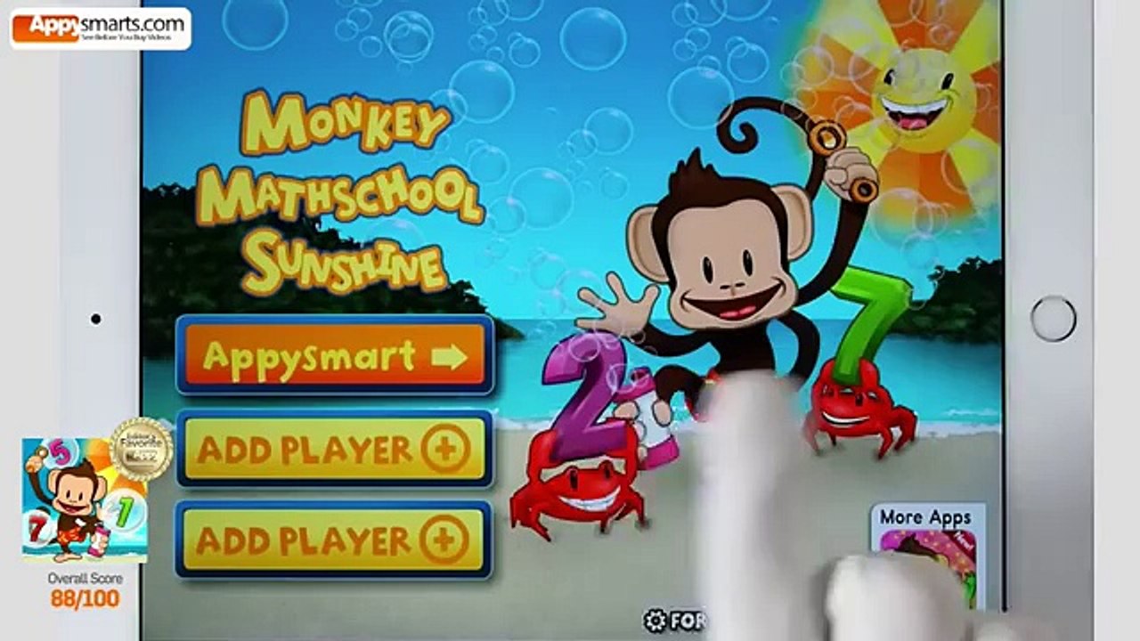 Monkey Math School Sunshine - gameplay for kids - video Dailymotion