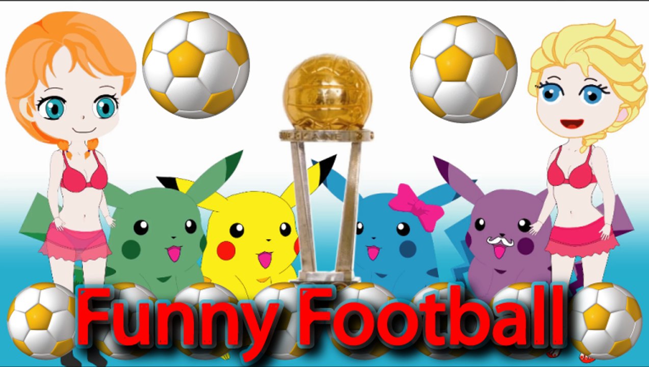 Funny cartoon play football | Kids Club Soccer Cup, Pokemon VS Monsters ...