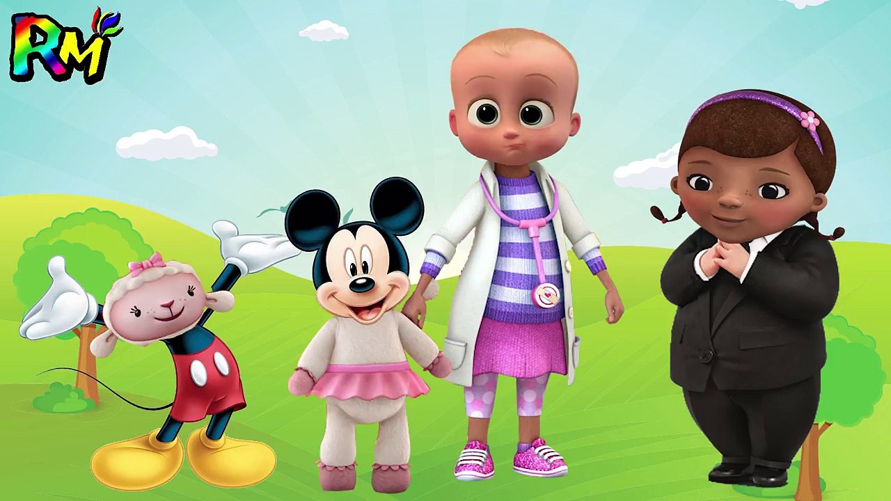 Wrong Heads Disney Doc McStuffins Mickey Mouse Boss Baby Finger family ...