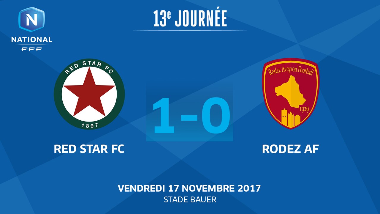 J13 - Red Star FC – Rodez AF (1-0), le résumé - Vidéo Dailymotion