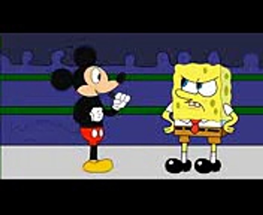 Mickey Mouse Vs Spongebob Squarepants Cartoon Beatbox Battle Video