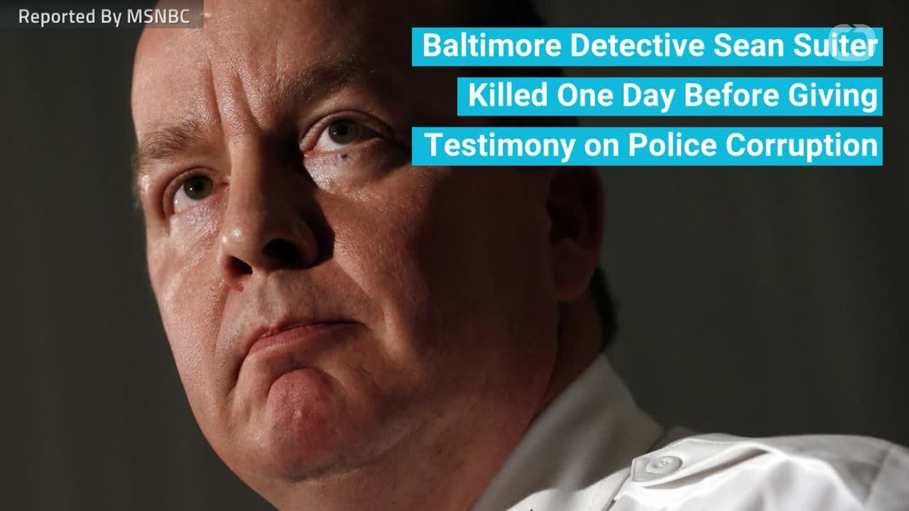 Baltimore Detective Sean Suiter Killed One Day Before Giving Testimony ...