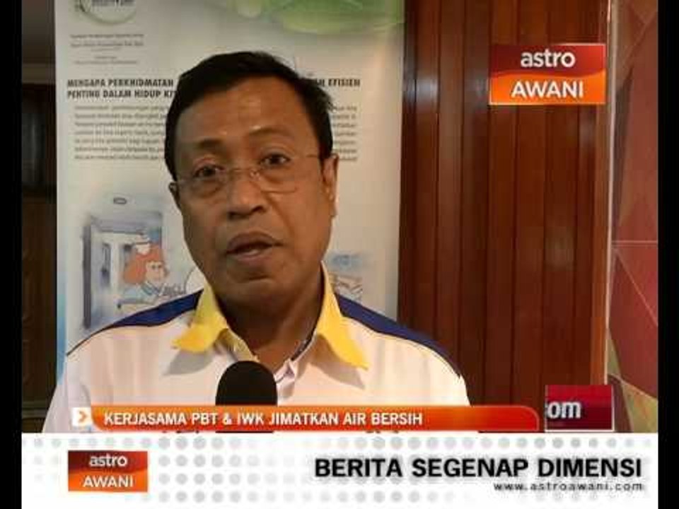 Kerjasama PBT & IWK jimatkan air bersih - video Dailymotion